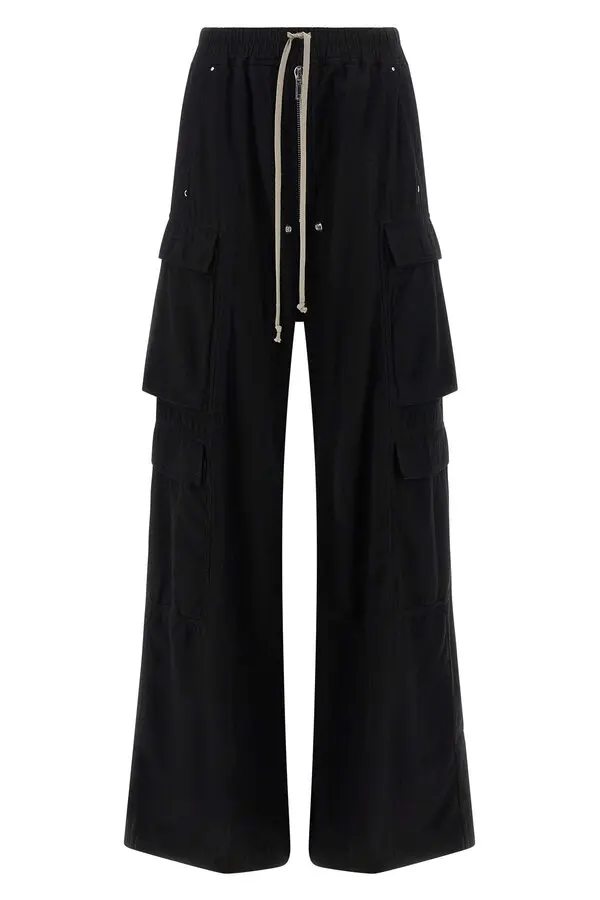 Rick Owens Double Cargo Jumbo Belas' Trousers - Black