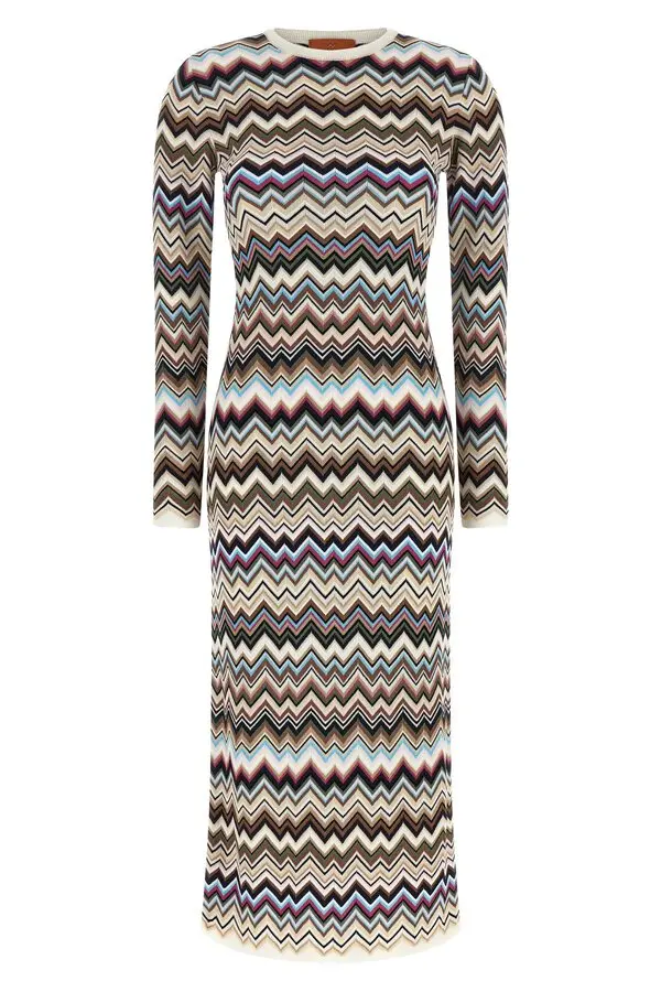 Missoni Chevron Knit Long Dress