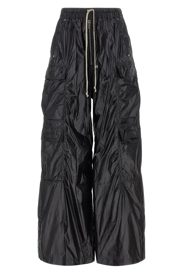 Rick Owens Pants Exposed Zip Detail - Black