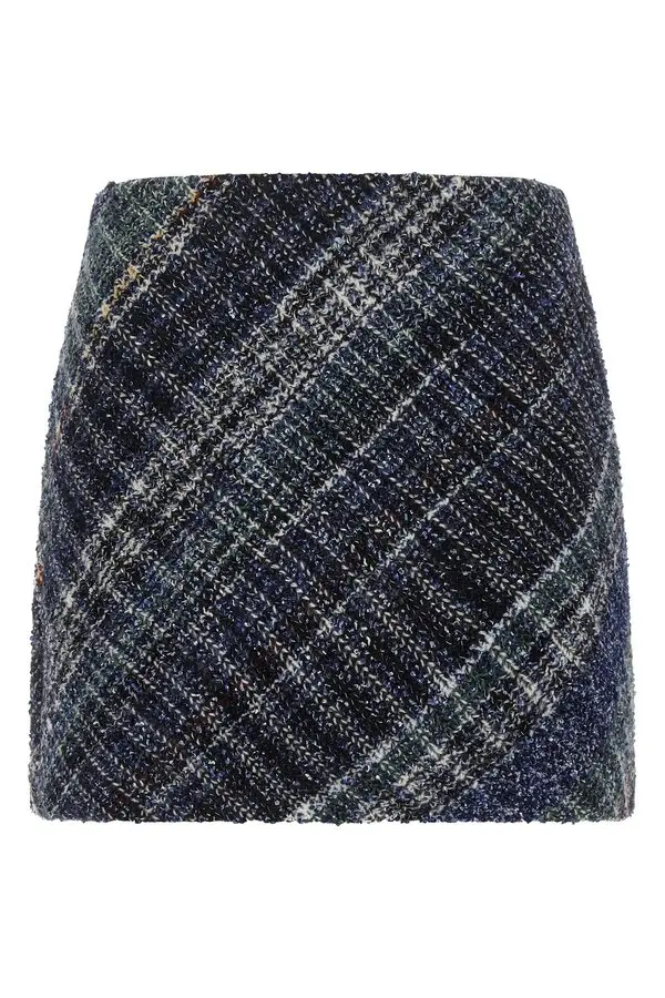 Missoni Miniskirt With Diagonal Check Weave