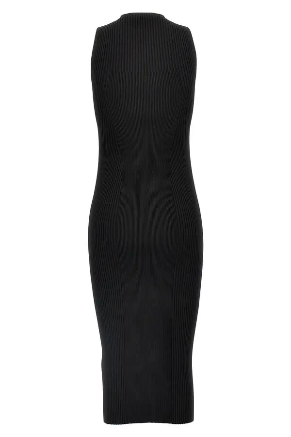 Alexander McQueen Slashed Knit' Midi Dress