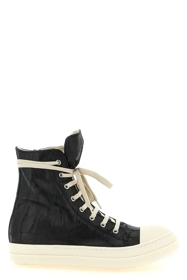 Rick Owens Sneaks' High-top Sneakers - Black