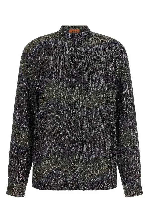 Missoni Band Collar Sequined Shirt - Multi