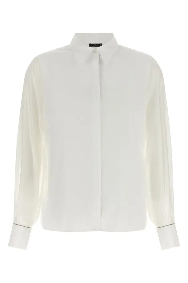 Peserico Shirt With Punto Luce Detail