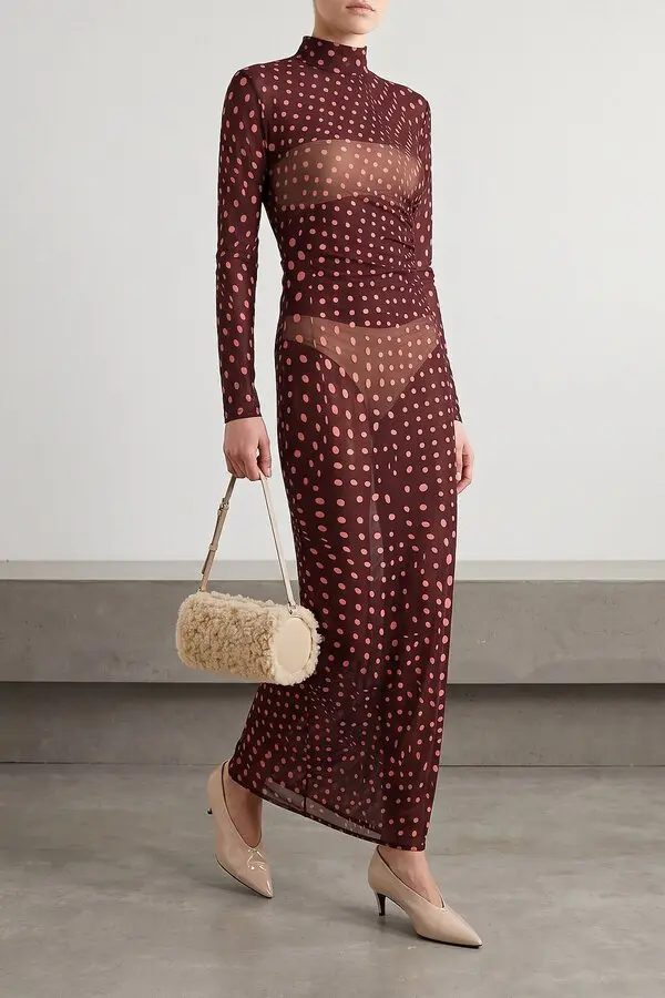 Stella McCartney Stella Logo Faux Shearling Shoulder Bag