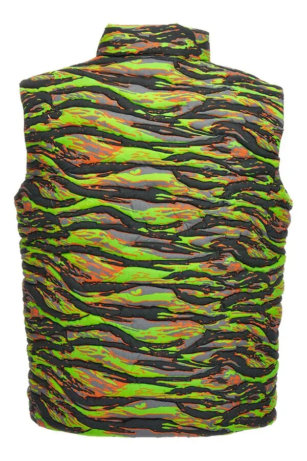 ERL Gilet 'vest Imbottito In Tessuto Camouflage