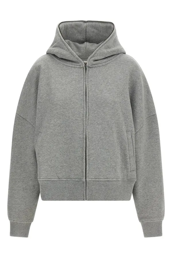 ENTIRE STUDIOS Zip-up Hoodie With Dropped Shoulders - Gray