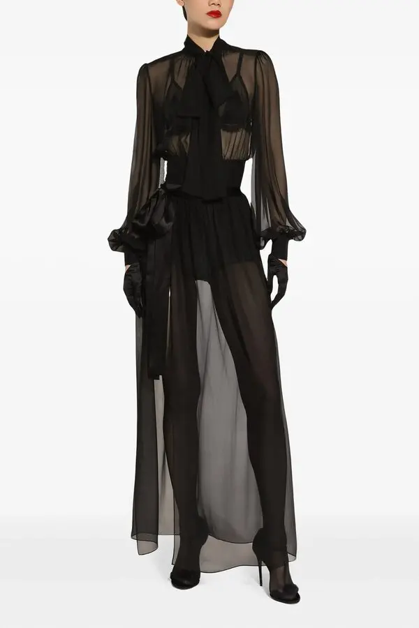 Dolce & Gabbana Chiffon' Long Skirt