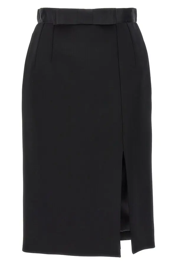 Dolce & Gabbana Skirt 'virgin Wool Midi - Black