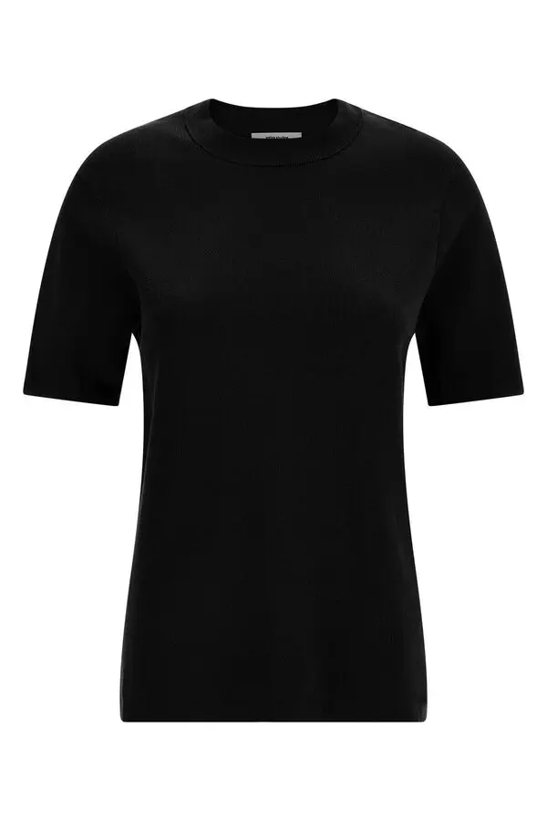 ENTIRE STUDIOS T-shirt With Ribbed Crew Neck - Black