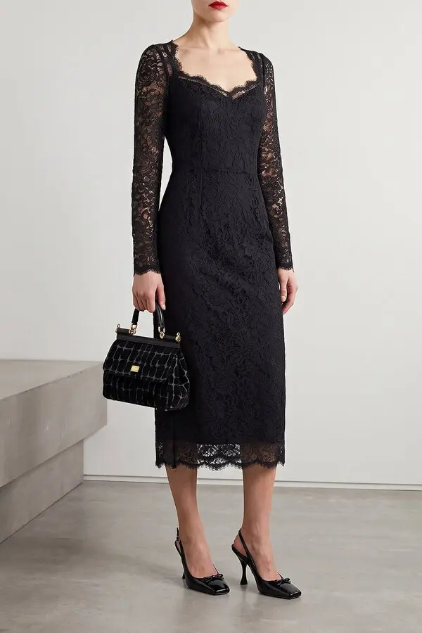 Dolce & Gabbana Pizzo Stretch' Dress