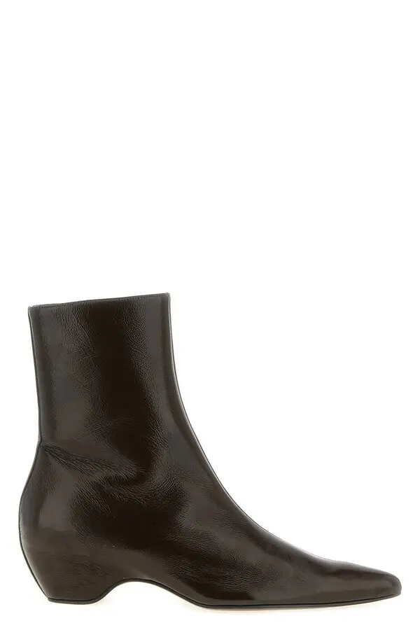 Khaite Ankle Boots Sculptural Heel - Brown