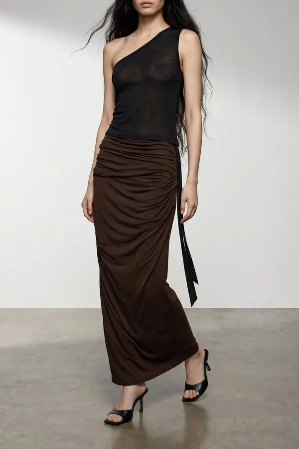 ENTIRE STUDIOS Asymmetric Draped Skirt