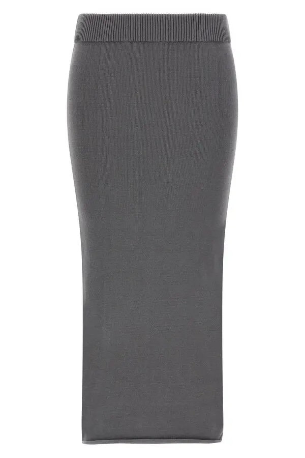 ENTIRE STUDIOS Cotton Knit Midi Skirt