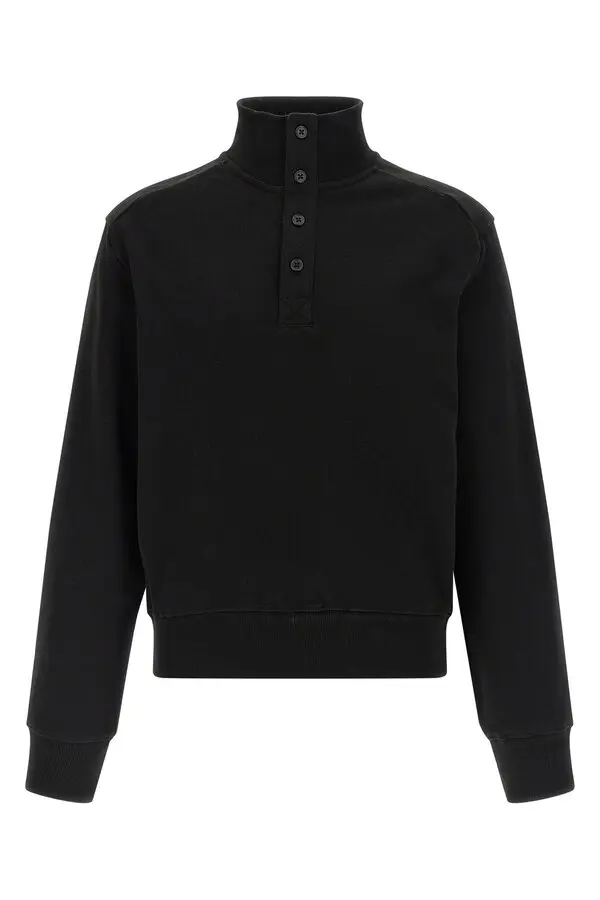 ENTIRE STUDIOS Pullover High Neck Detail - Black