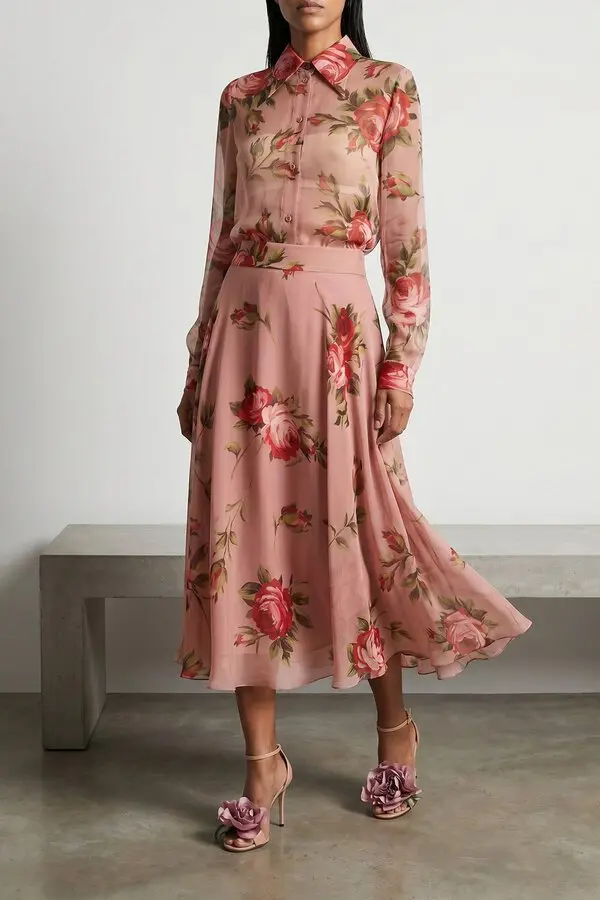 Dolce & Gabbana Silk Chiffon Shirt