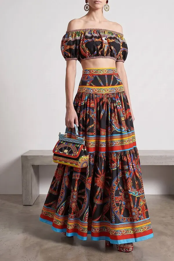 Dolce & Gabbana Carretto Print Top