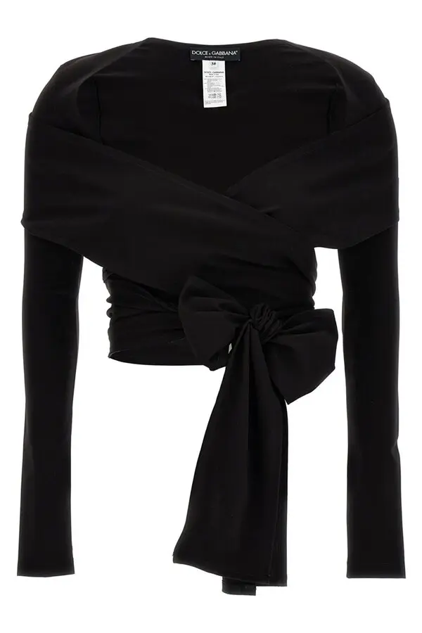 Dolce & Gabbana Top 'incrociato - Black
