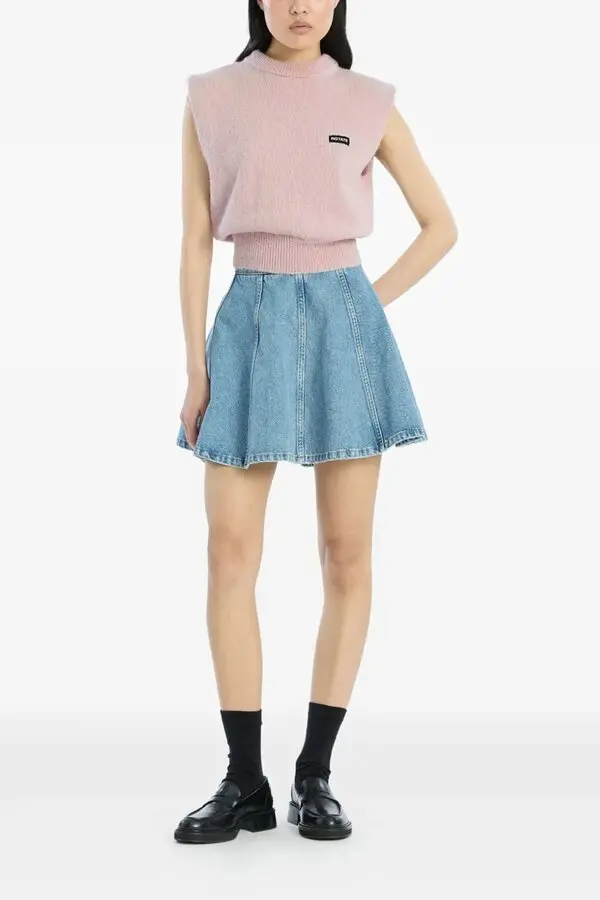 ROTATE BY BIRGER CHRISTENSEN Vest 'knit Cropped Vest