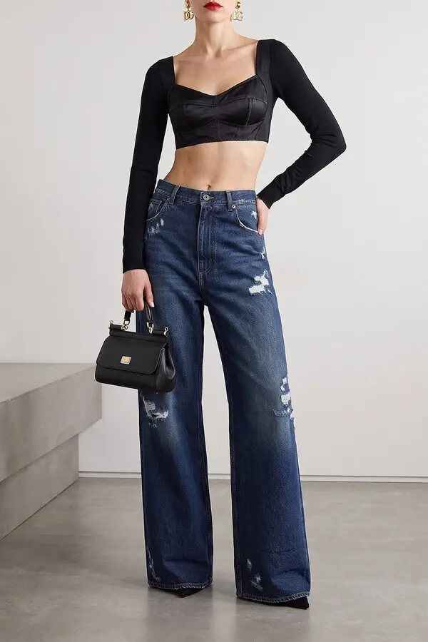 Dolce & Gabbana Cropped Bustier Top