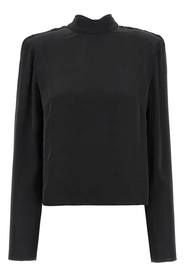 ROTATE BY BIRGER CHRISTENSEN Top 'satin Drapy Back