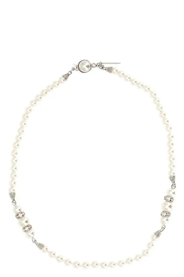 Alessandra Rich Necklace With Crystal Rondelles