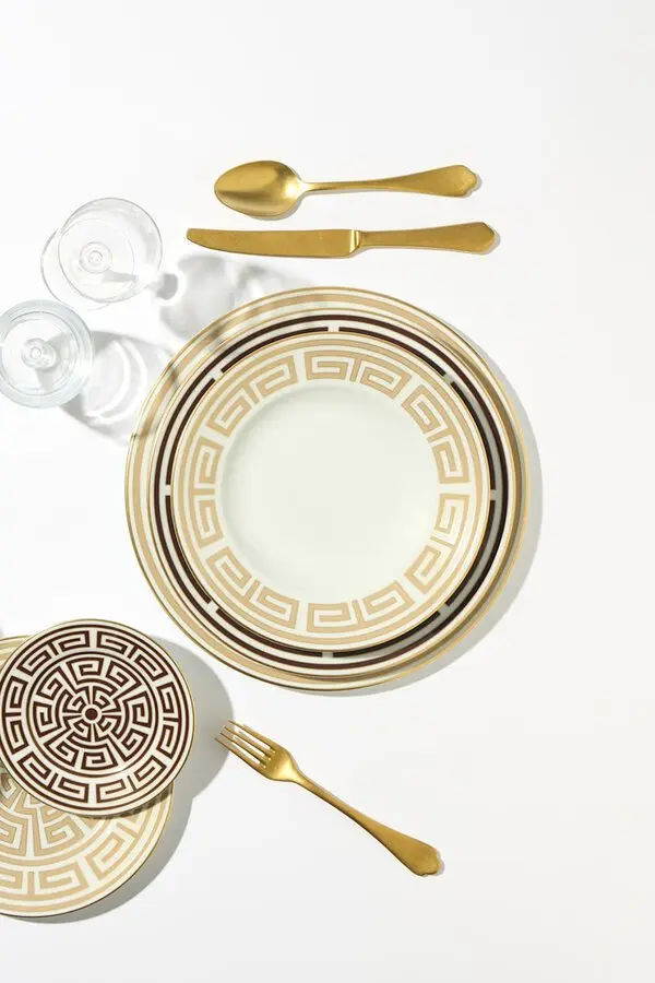 GINORI 1735 Soup Plate With Geometric Pattern