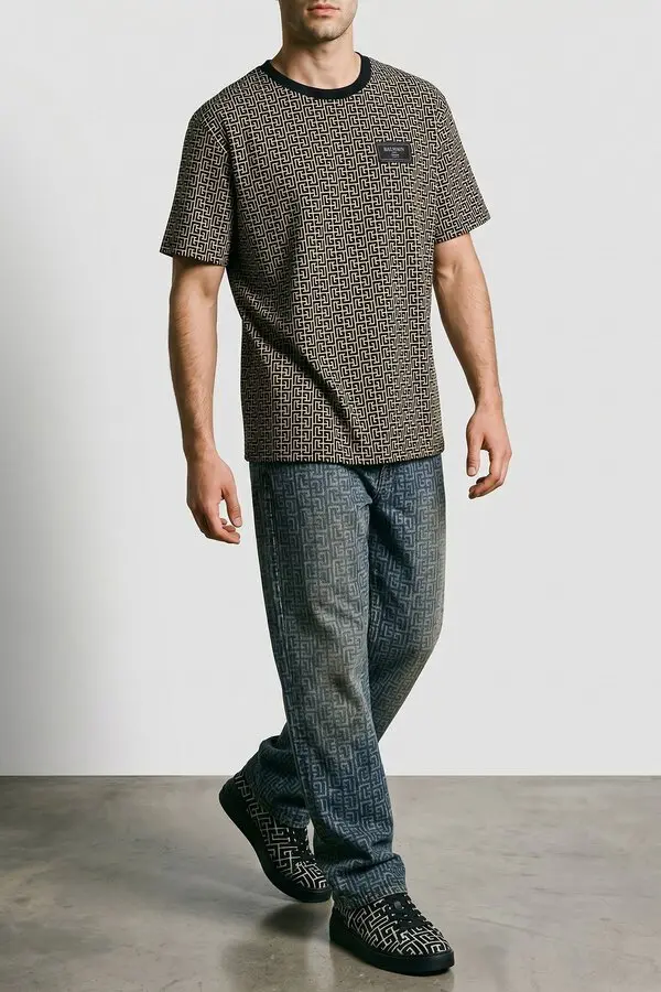 Balmain T-shirt With Couture Patch
