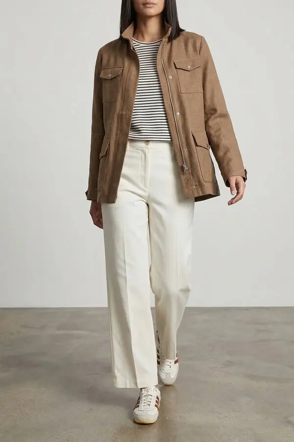 Herno Field Jacket With Branded Metal Buttons