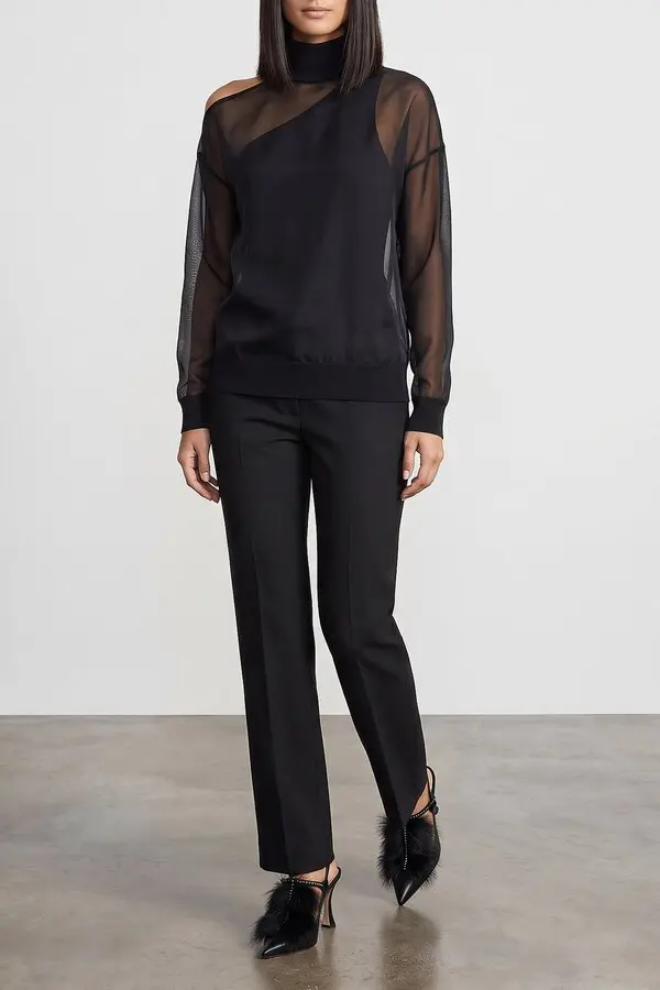 Fendi Wool And Mohair Trousers