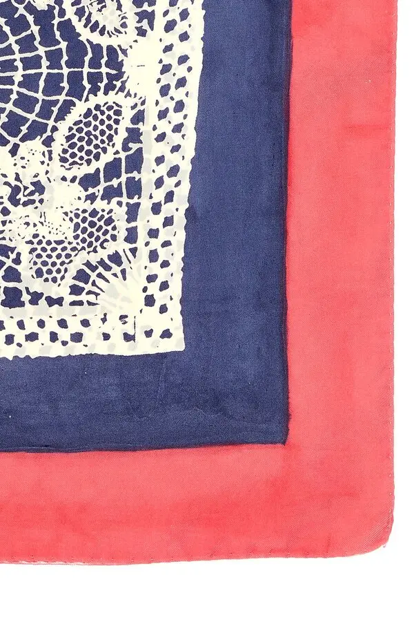 FRI Foulard 'stampa Pizzo Blu