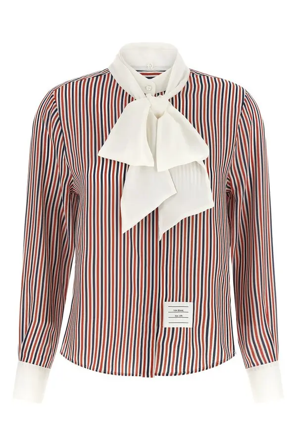 Thom Browne Detachable Lavallière Collar Shirt - Multi