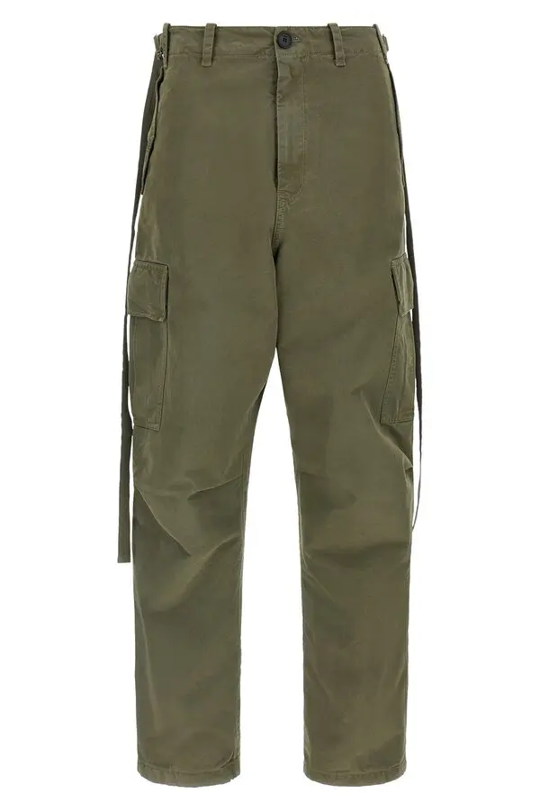 Fendi Doppio Punto Embroidered Trousers - Green