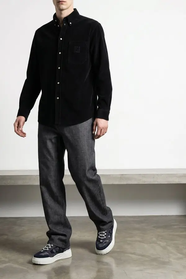 Fendi Jeans Ff Selleria Embroidery
