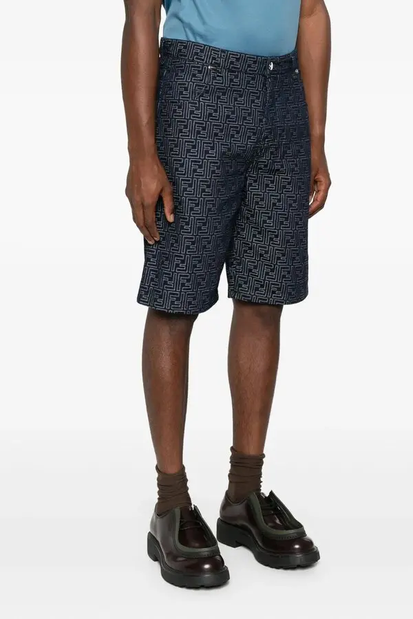 Fendi Jacquard Ff' Bermuda Shorts