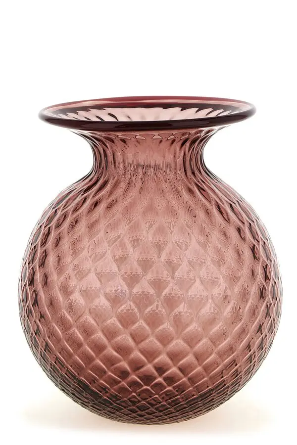 VENINI Balloton Fiori Vase Optical Texture