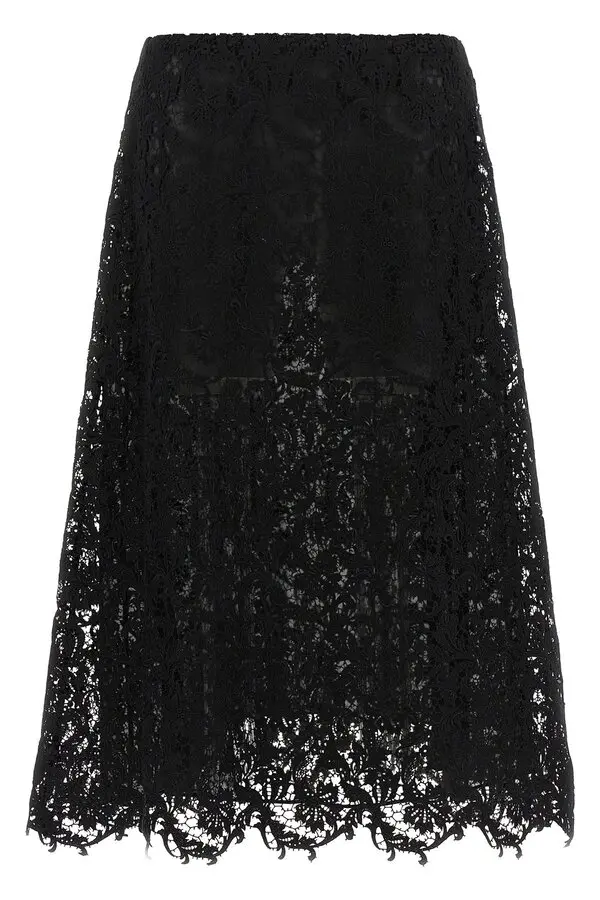 Fendi Macramé Lace Skirt