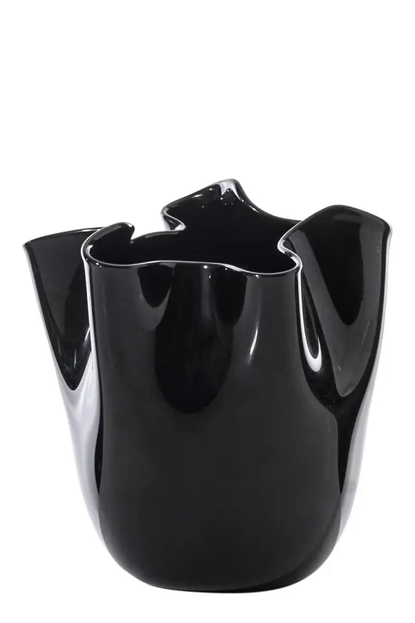 VENINI Large 'fazzoletto' Vase - Black
