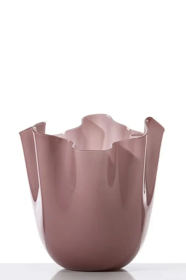 VENINI Small 'fazzoletto' Vase In Powder