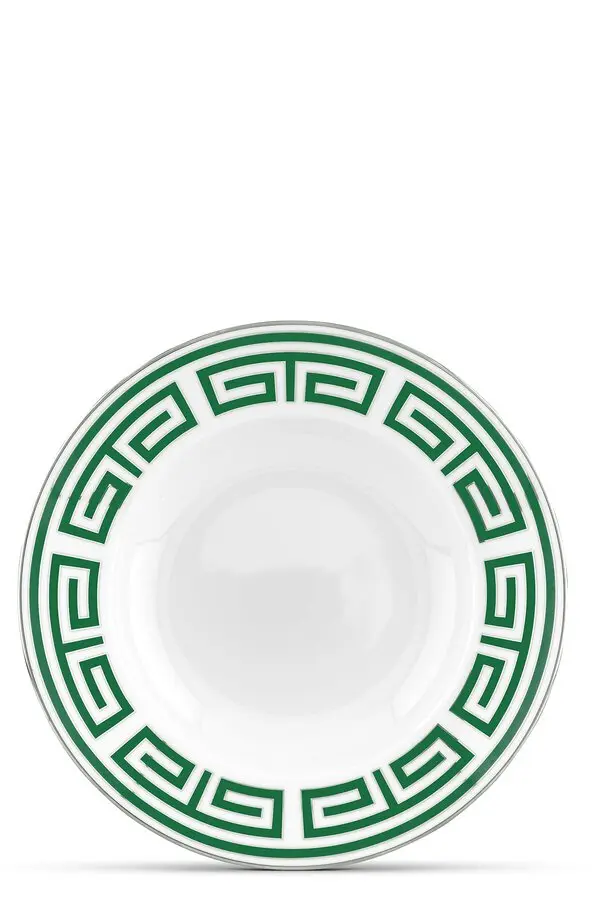 GINORI 1735 Soup Plate 'labirinto Smeraldo 24.5cm