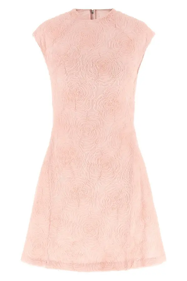 ROTATE BY BIRGER CHRISTENSEN 3d Floral Mesh Mini Dress