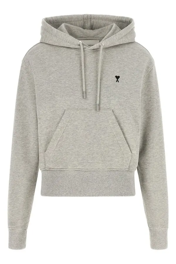 AMI Paris De Caur' Hoodie - Gray