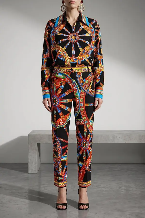 Dolce & Gabbana Carretto Print Trousers