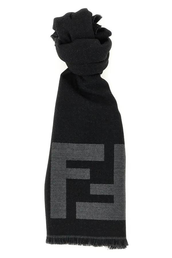 Fendi Scarf With Ff Jacquard Motif