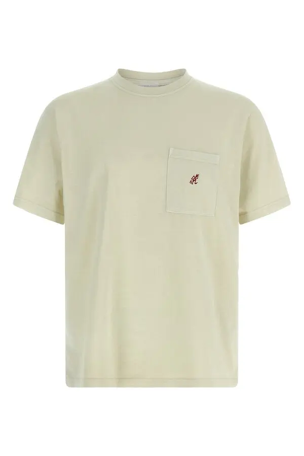 Gramicci T-shirt With Chest Pocket And Embroidered Logo