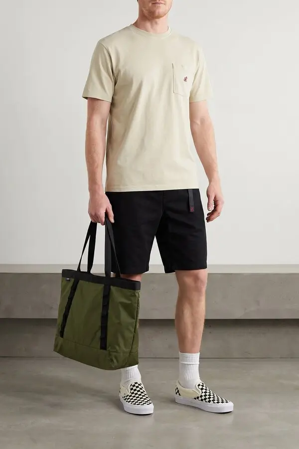 Gramicci T-shirt With Chest Pocket And Embroidered Logo