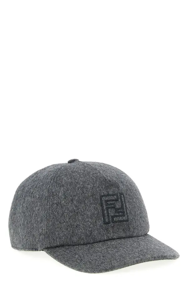 Fendi Hat 'baseball Ff - Gray