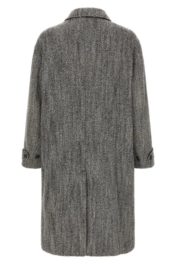 Dolce & Gabbana Chevron Wool Coat