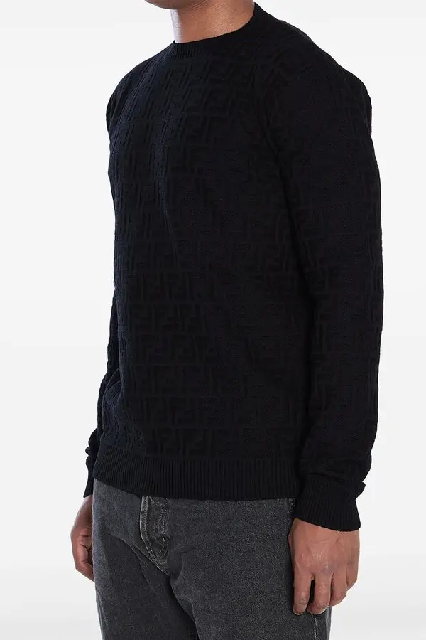 Fendi Sweater Ff Jacquard Pattern