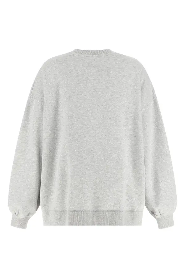 ROTATE BY BIRGER CHRISTENSEN Oversized Sweatshirt With Textured Red Logo